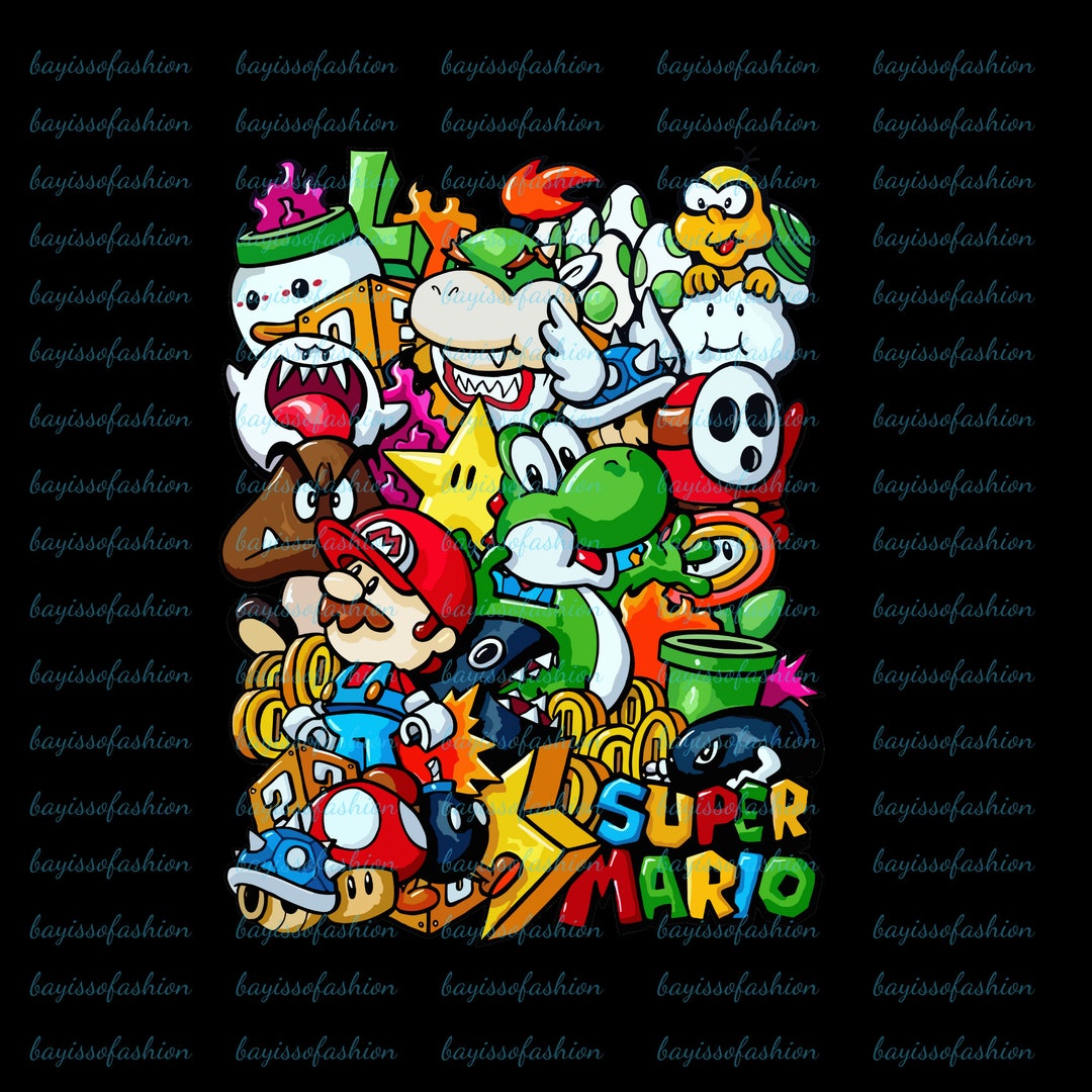 Super Mario Collage Png,super Mario Friends,super Mario Clipart ...