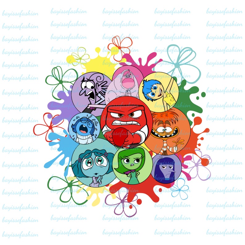 Inside Out 2 PNG, Inside Out 2 Anger, Joy, Disgust, Sadness, Fear ...