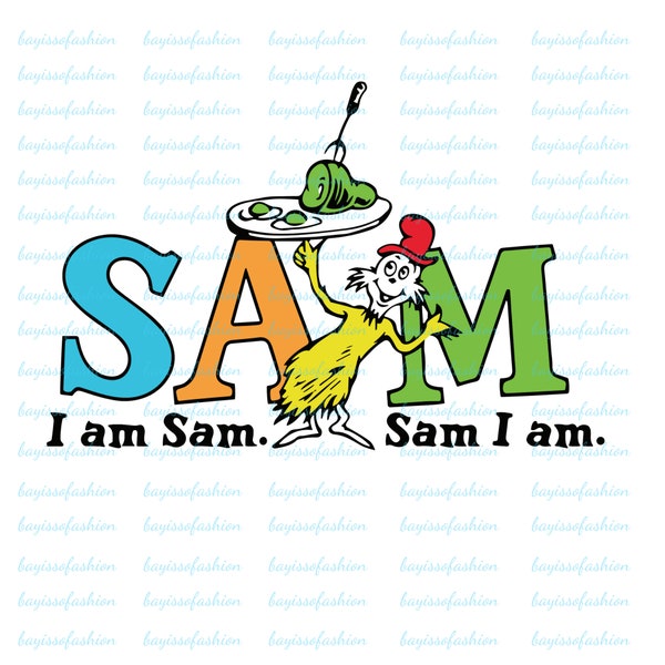 Sam I Am Svg - Etsy