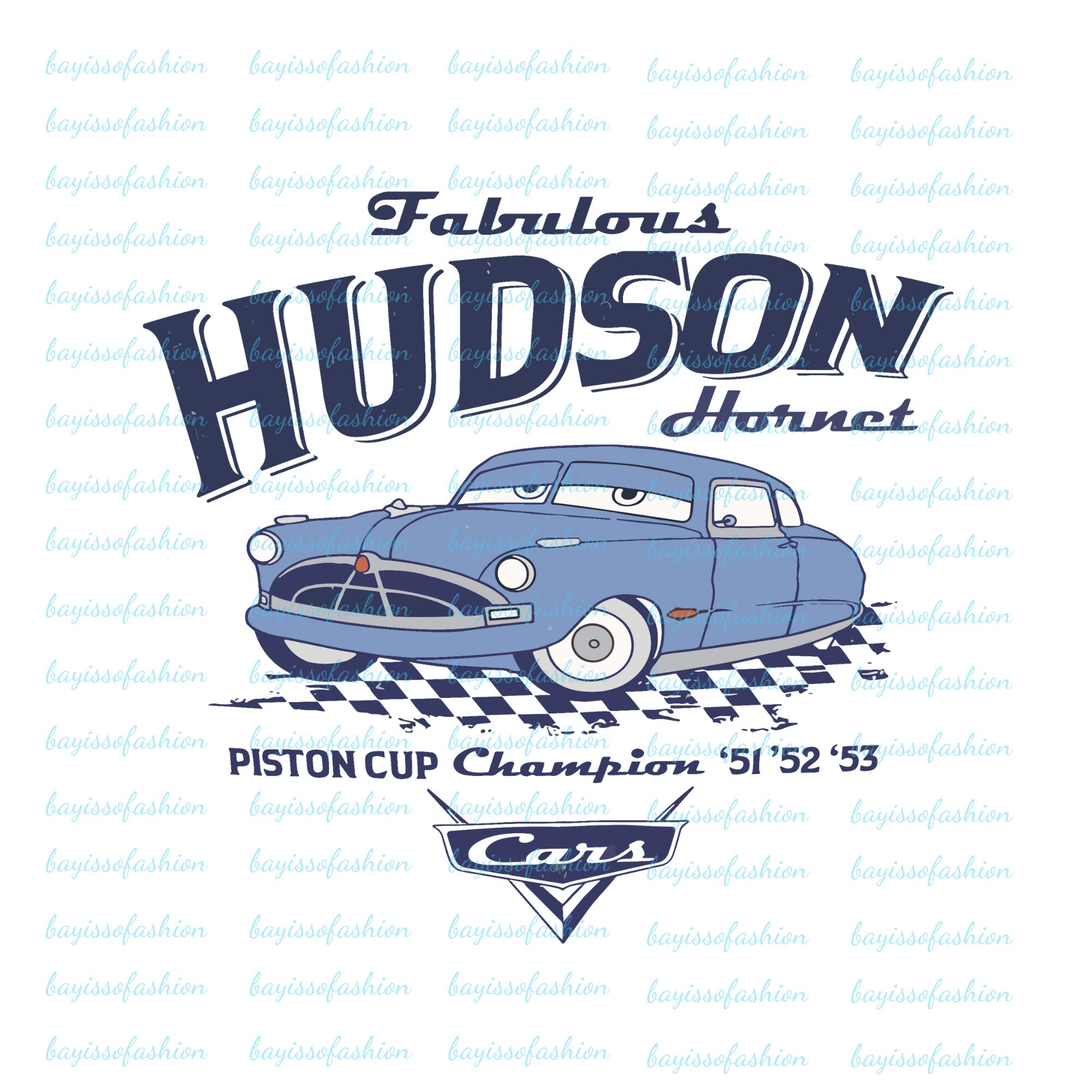 Retro Hudson Hornet Png , Hudson Hornet Png , Cars Shirt Png, Family ...