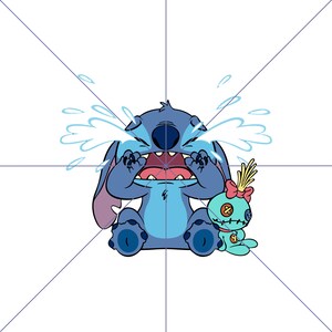 Stitch Crying Png, Stitch Png, Stitch Png Bundle, Cute Stitch Png, Png ...