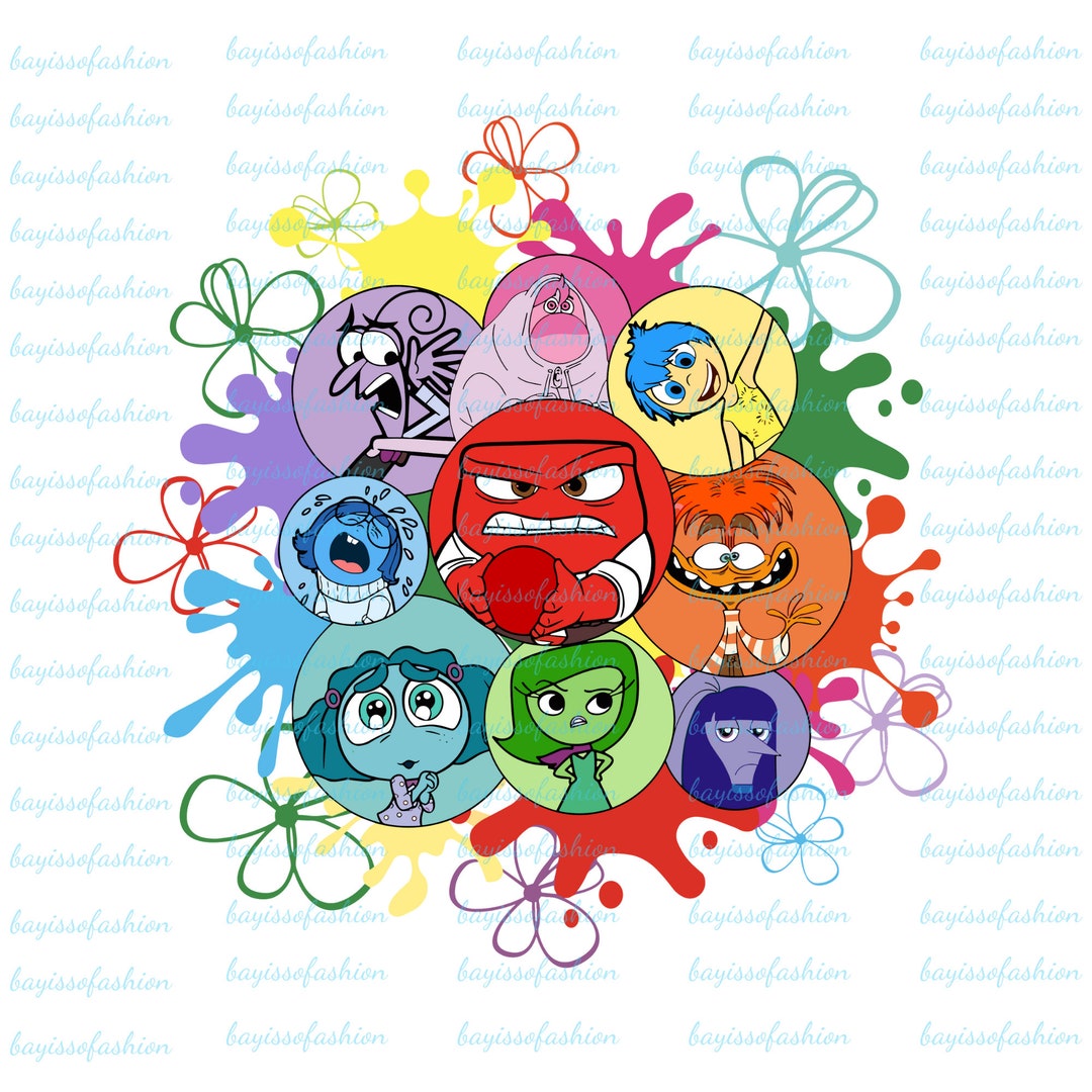 Inside Out 2 Character Face Png, Inside Out Shirt Png,for Cut, Inside ...