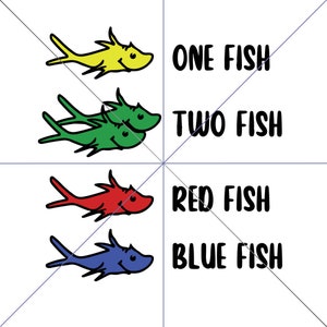 Read Across America Day Png, One Fish Two Fish, Dr.susse Png, Red Fish ...