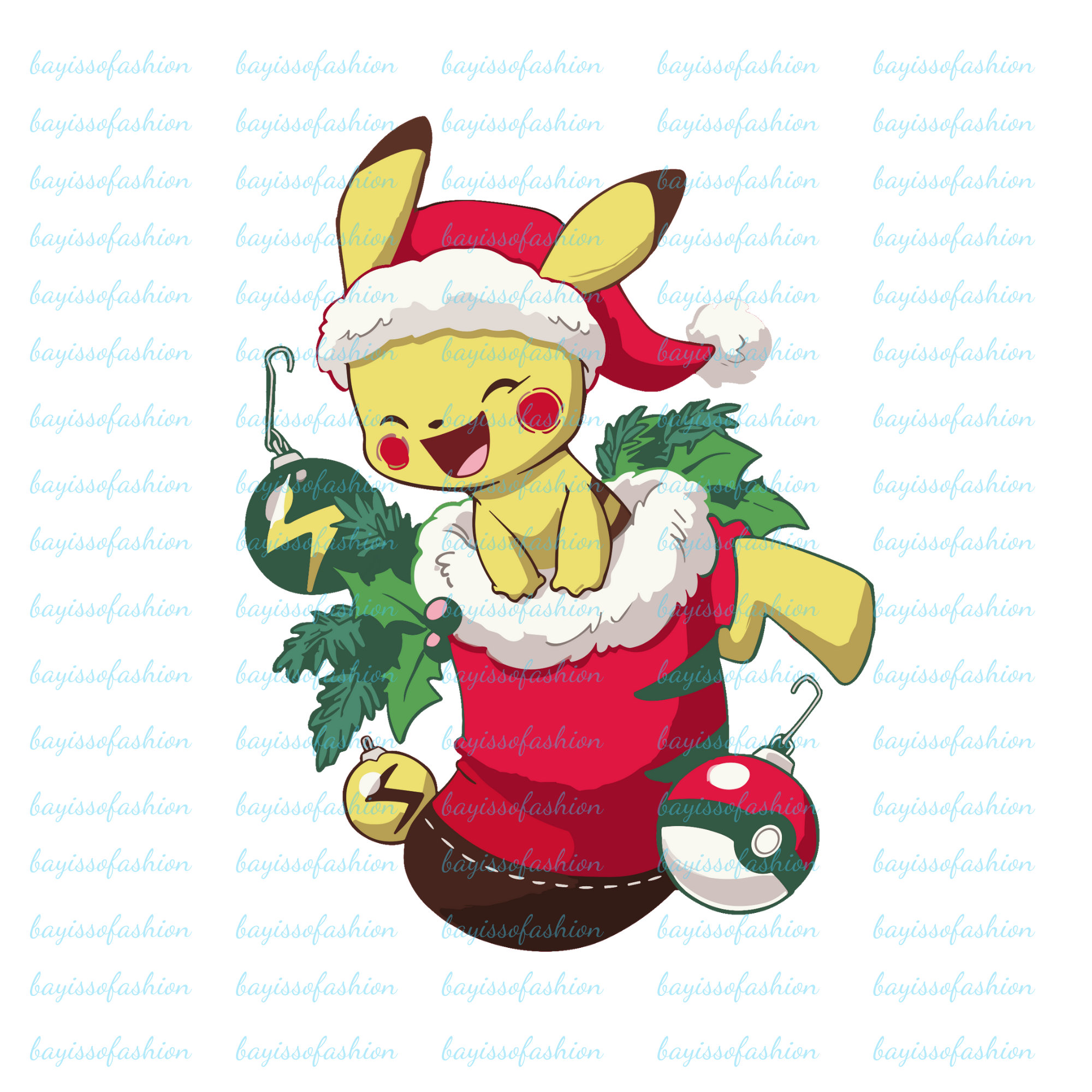 Pikachu Png,pokemon Png,pikachu Christmas Png,christmas Png - Etsy Canada