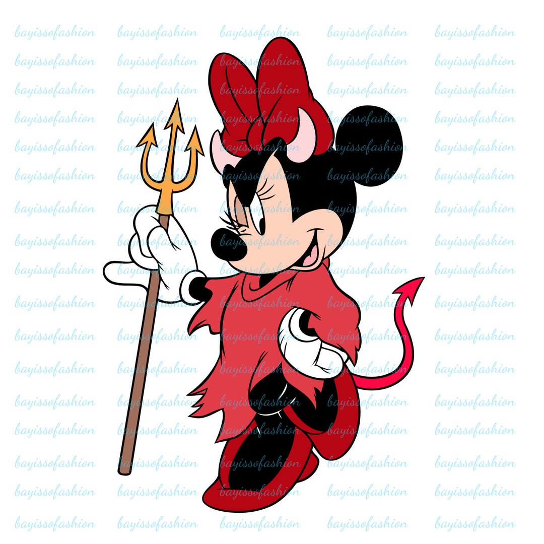 Minnie Devil Png, Characters Halloween Png,mickey Ghost Png,mickey ...