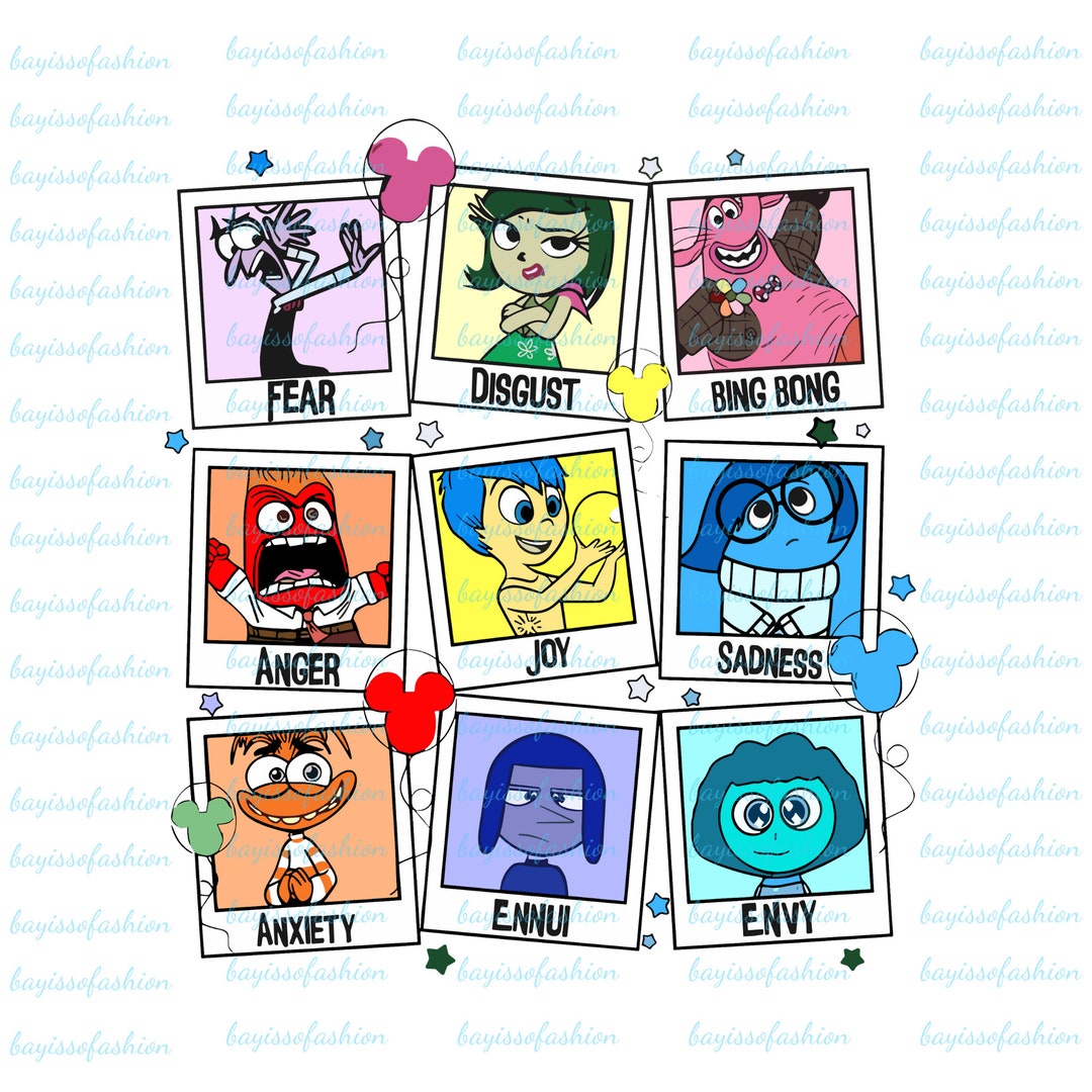 Today I Feel Png Files, Inside Out 2 Png Files, Png for T Shirts DTF ...