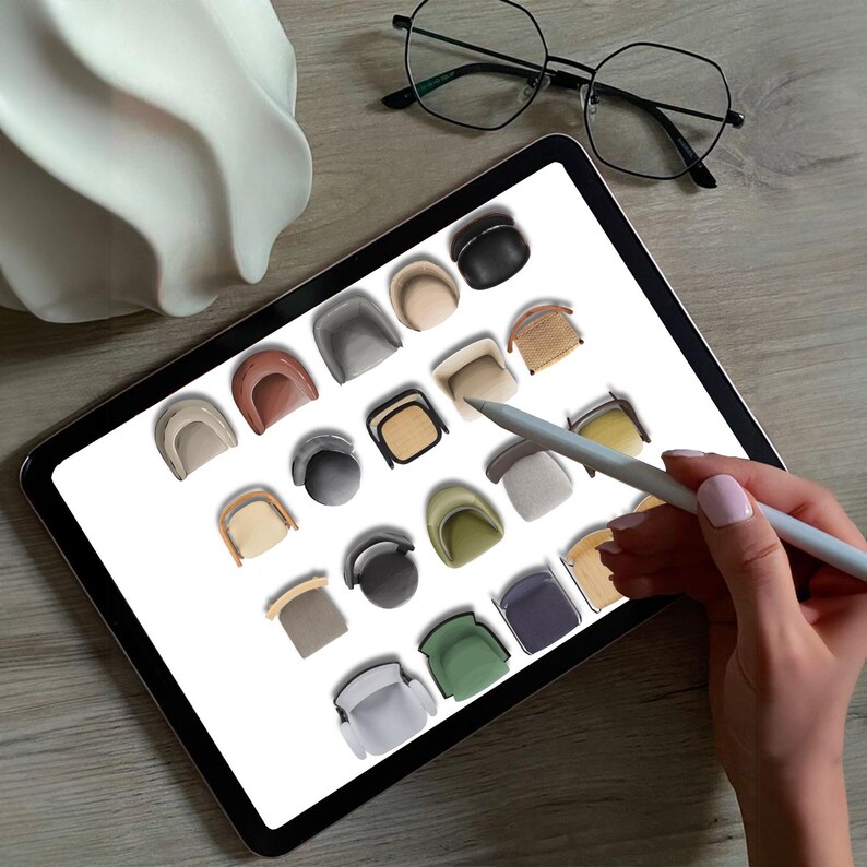 Procreate Interior Furniture Block, Procreate Furniture Pack, Procreate ...