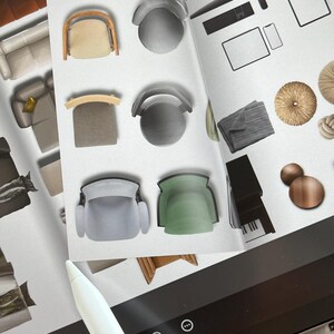 Procreate Interior Furniture Set: Digital Sketch Blocks (PSD, PNG ...