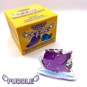 Emotional Support Pigeons - 1.5 Inch Acrylic Pins With Magnet Backing ...