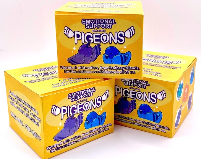 Emotional Support Pigeons - 1.5 Inch Acrylic Pins With Magnet Backing ...