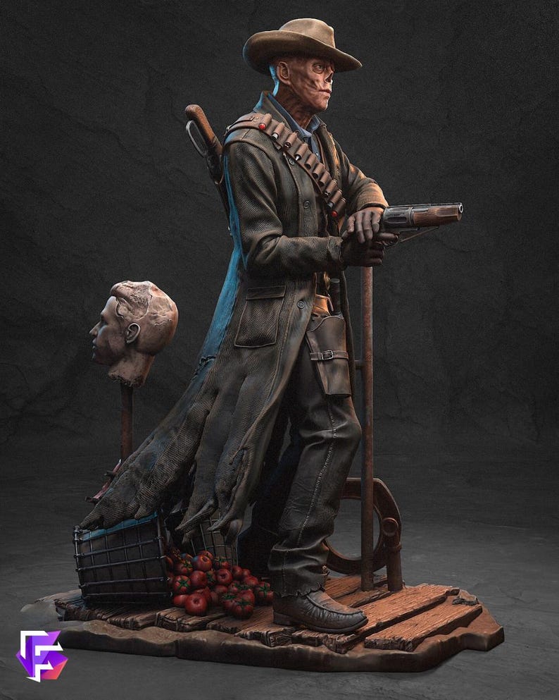 Fallout Ghoul Resin Statue | Post-apocalyptic Game Figure | Geek Gift ...