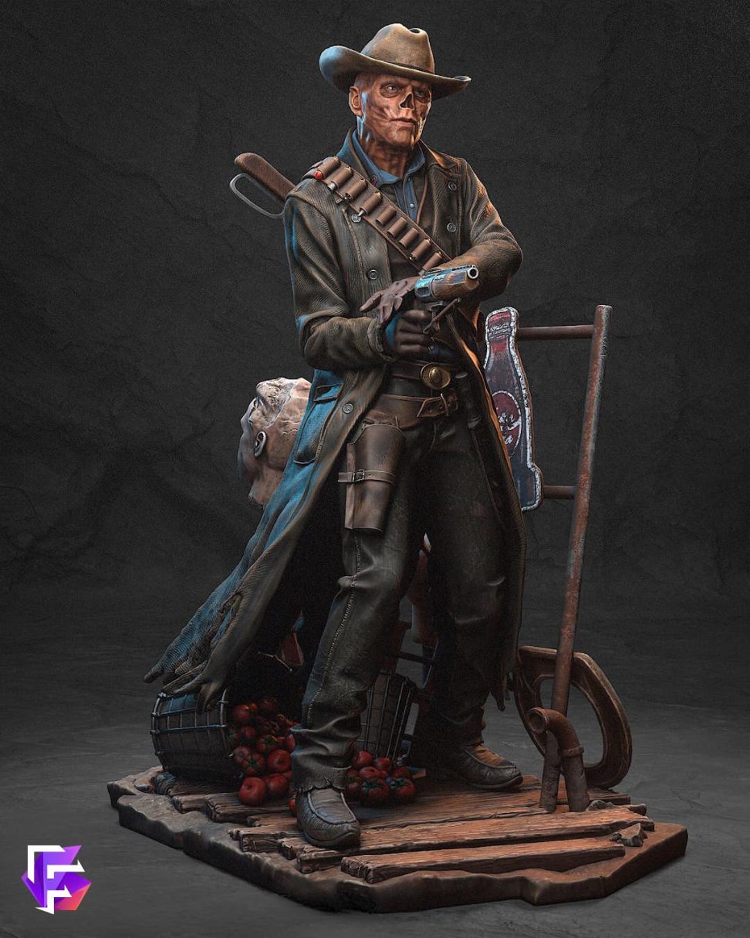 Fallout Ghoul Resin Statue | Post-apocalyptic Game Figure | Geek Gift ...
