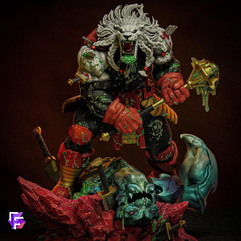 Battle Beast Resin Statue | Invincible Thokk Figure | Comic Collectible ...