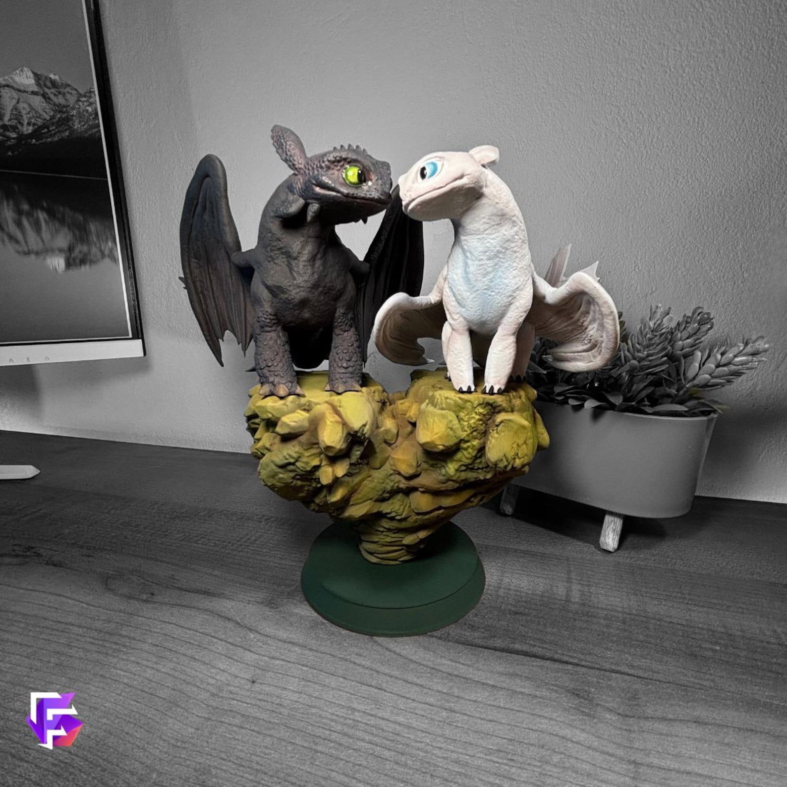 Toothless and Light Fury Statue | How to Train Your Dragon | Fantasy ...