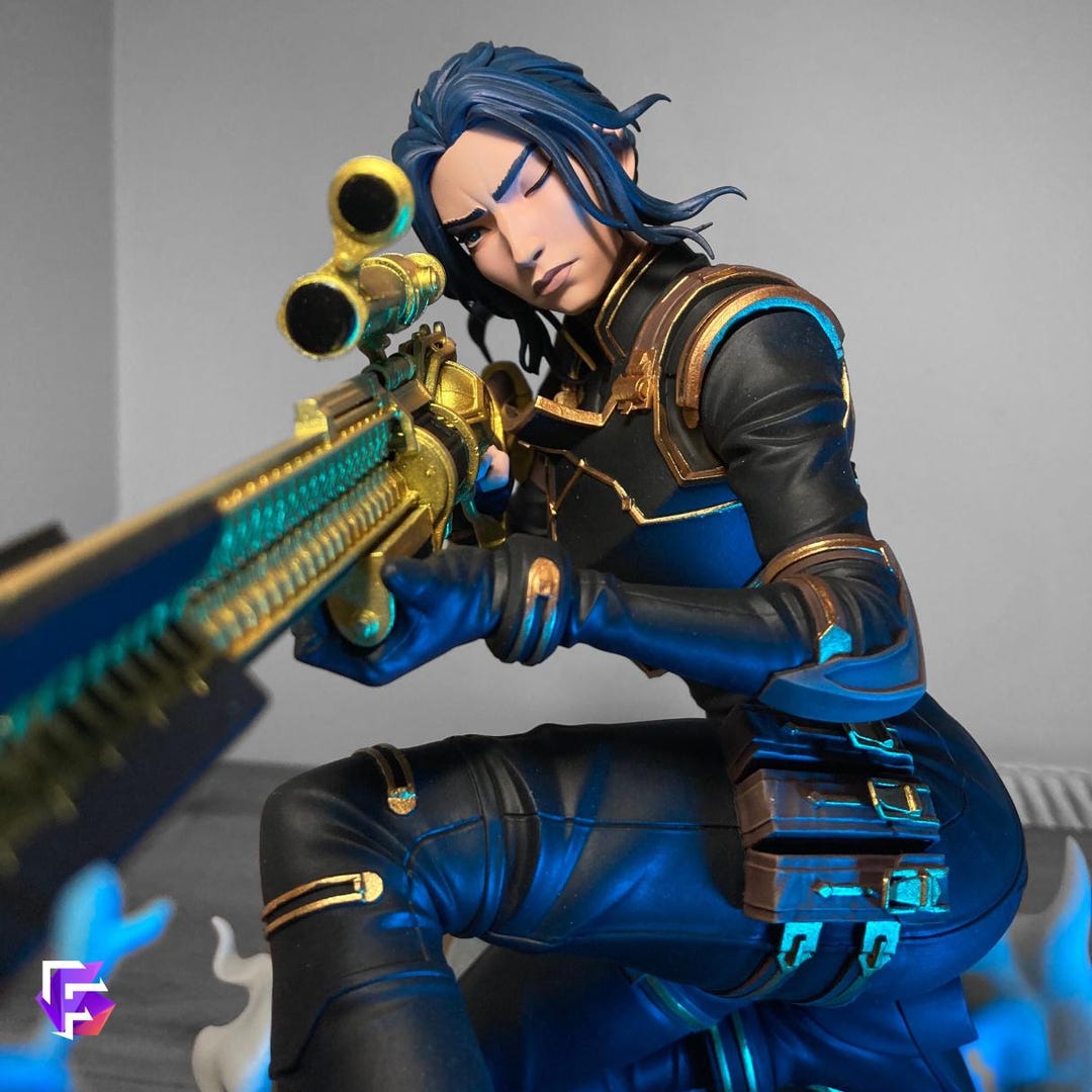 Arcane Caitlyn Resin Statue | League of Legends Collectible | Fantasy ...