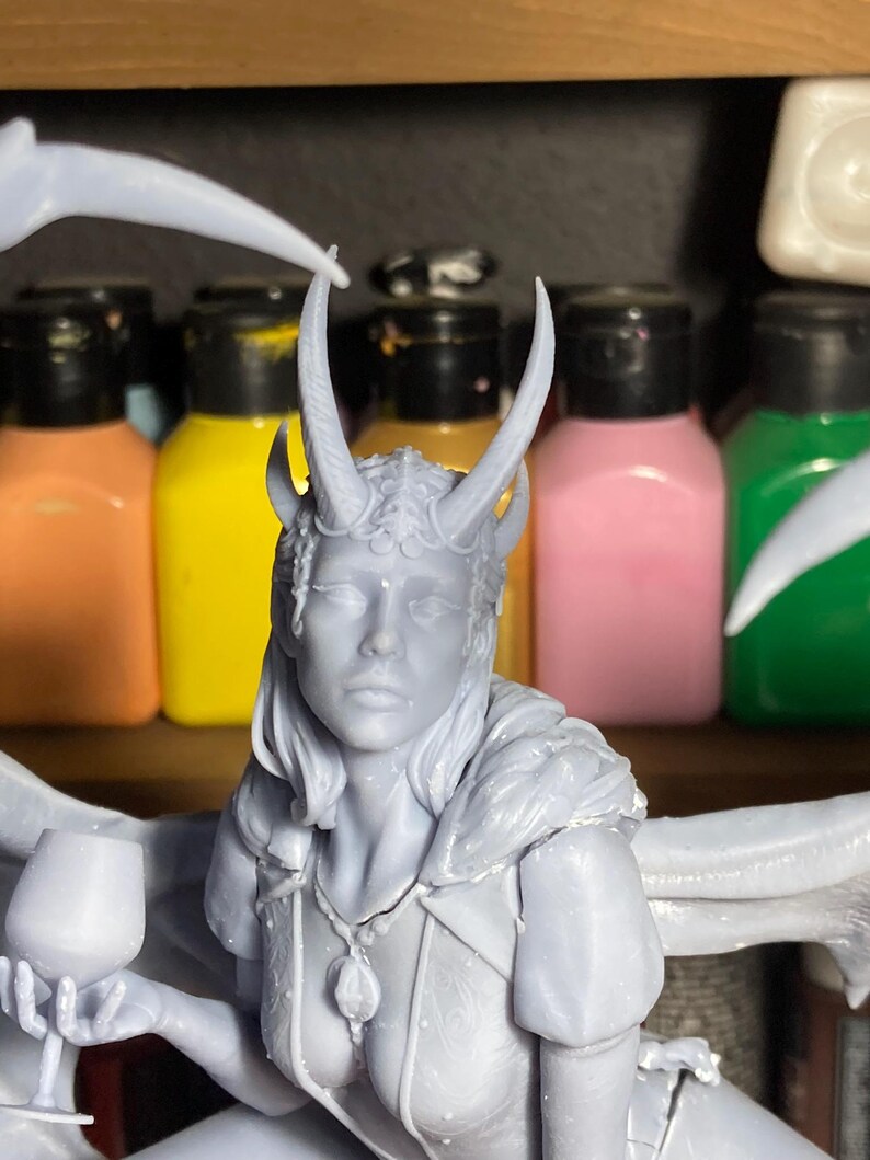 Baldurs Gate 3 Mizora Unpainted Figure, 11.8 Inch Art Collectible ...