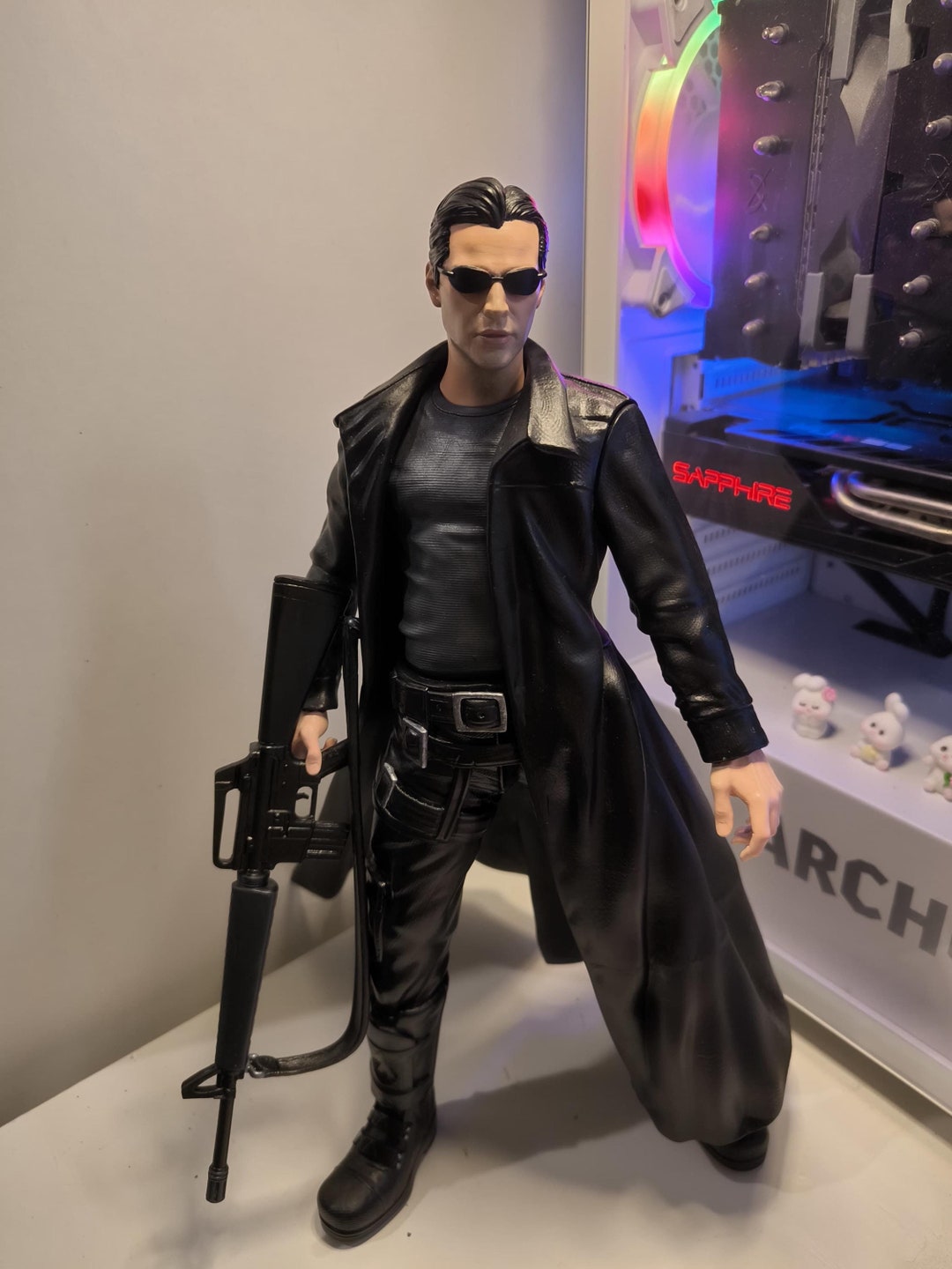 Neo Figure, Matrix, Resin Print, Keanu Reeves, Collectible, Movie ...