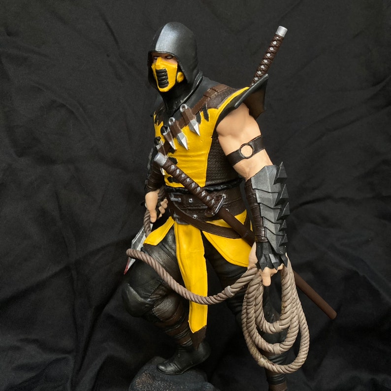 Mortal Kombat Figure, Scorpion Figure, Video Games Gift, Mortal Kombat ...