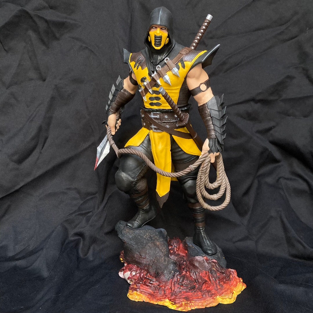 Mortal Kombat Figure, Scorpion Figure, Video Games Gift, Mortal Kombat ...