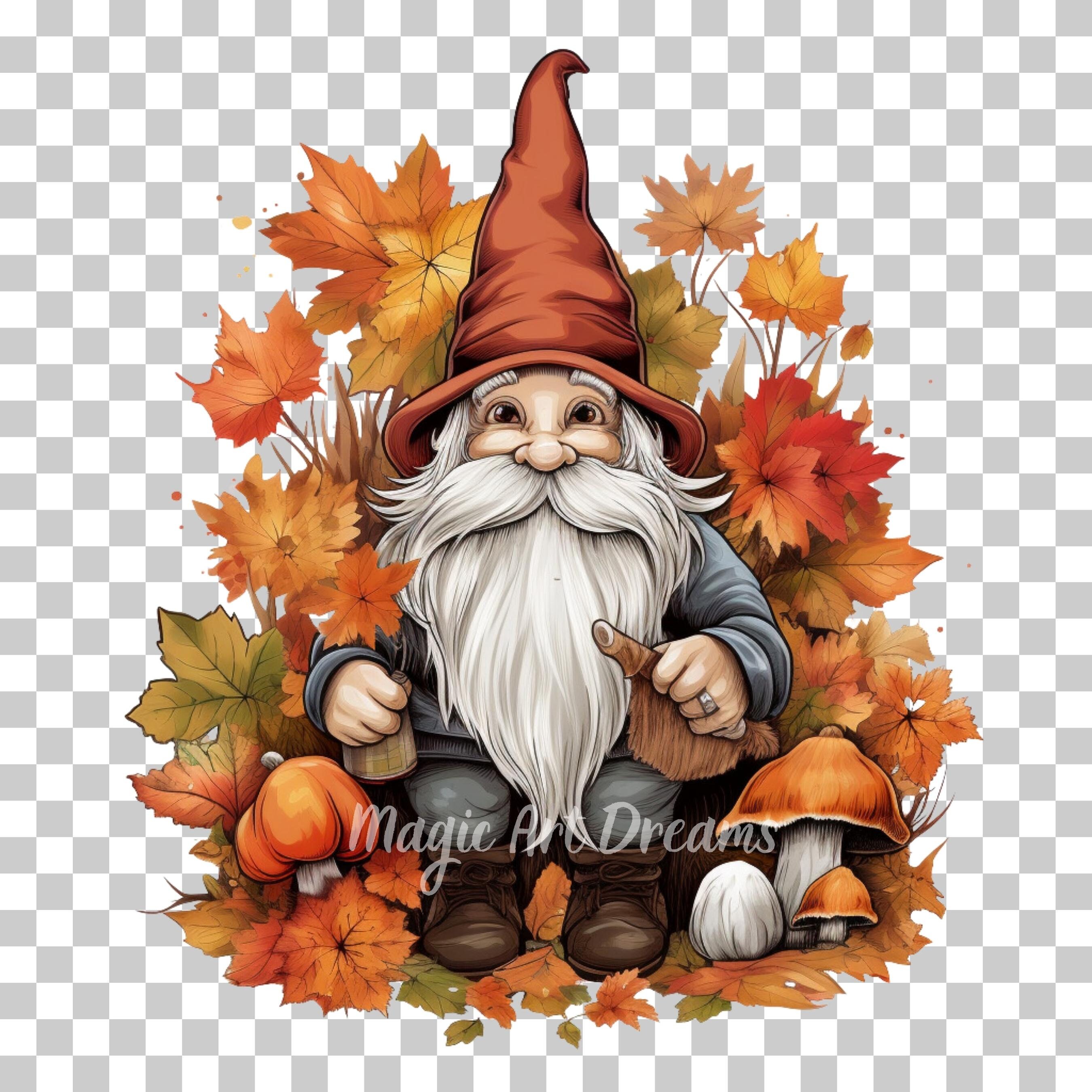 Fall Gnomes Png Sublimation Design 18pc PNG & JPEG Gnomes Art Clipart ...
