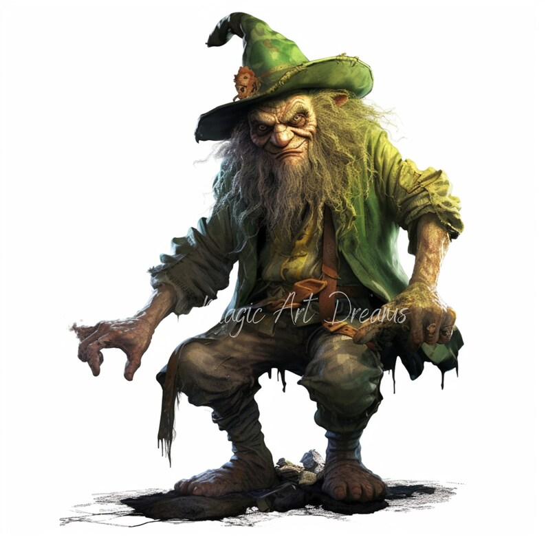Watercolour Leprechaun Type of Goblin Clipart, St. Patrick's Day, 18 ...