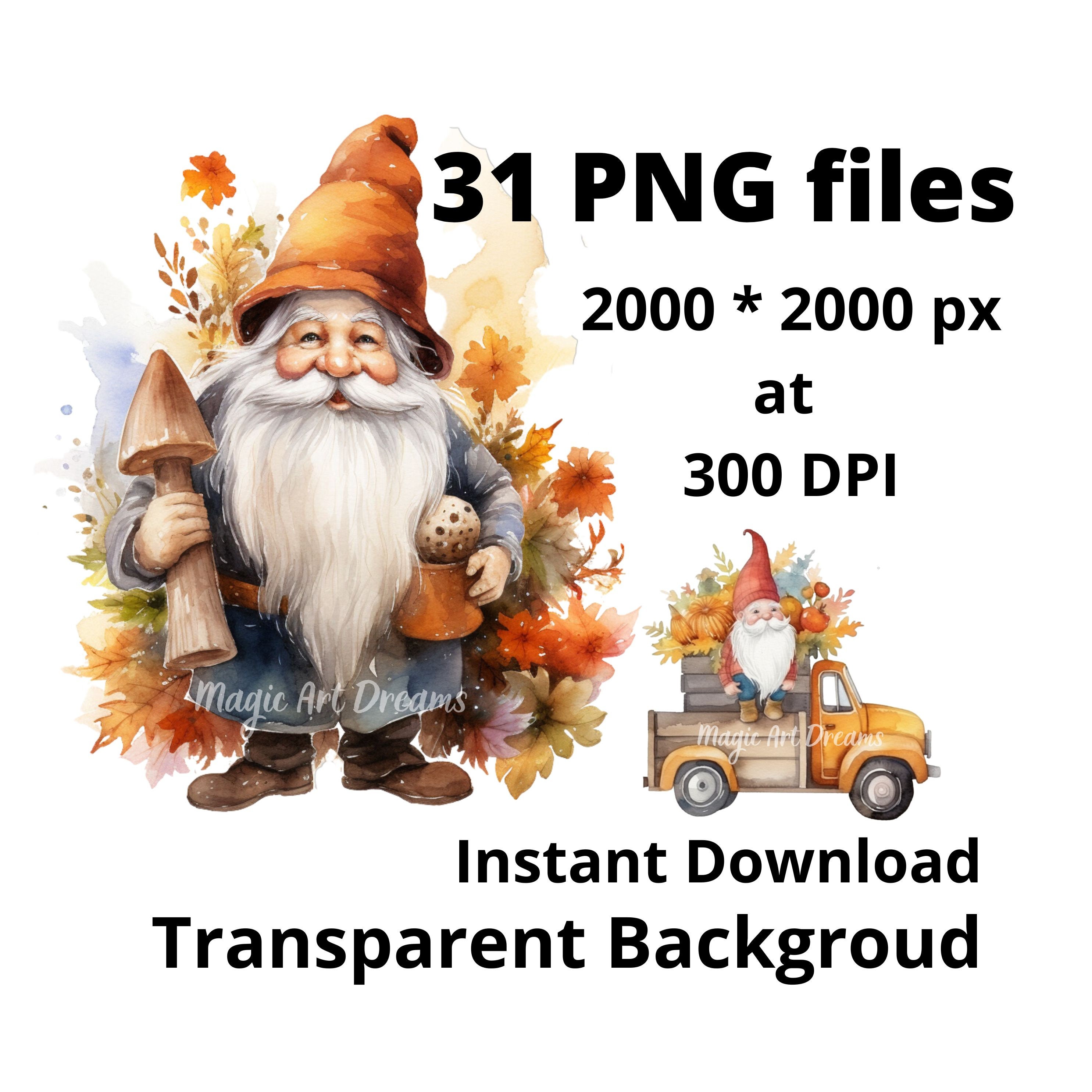 Fall Gnomes Clipart PNG Sublimation Desing Instant Digital - Etsy