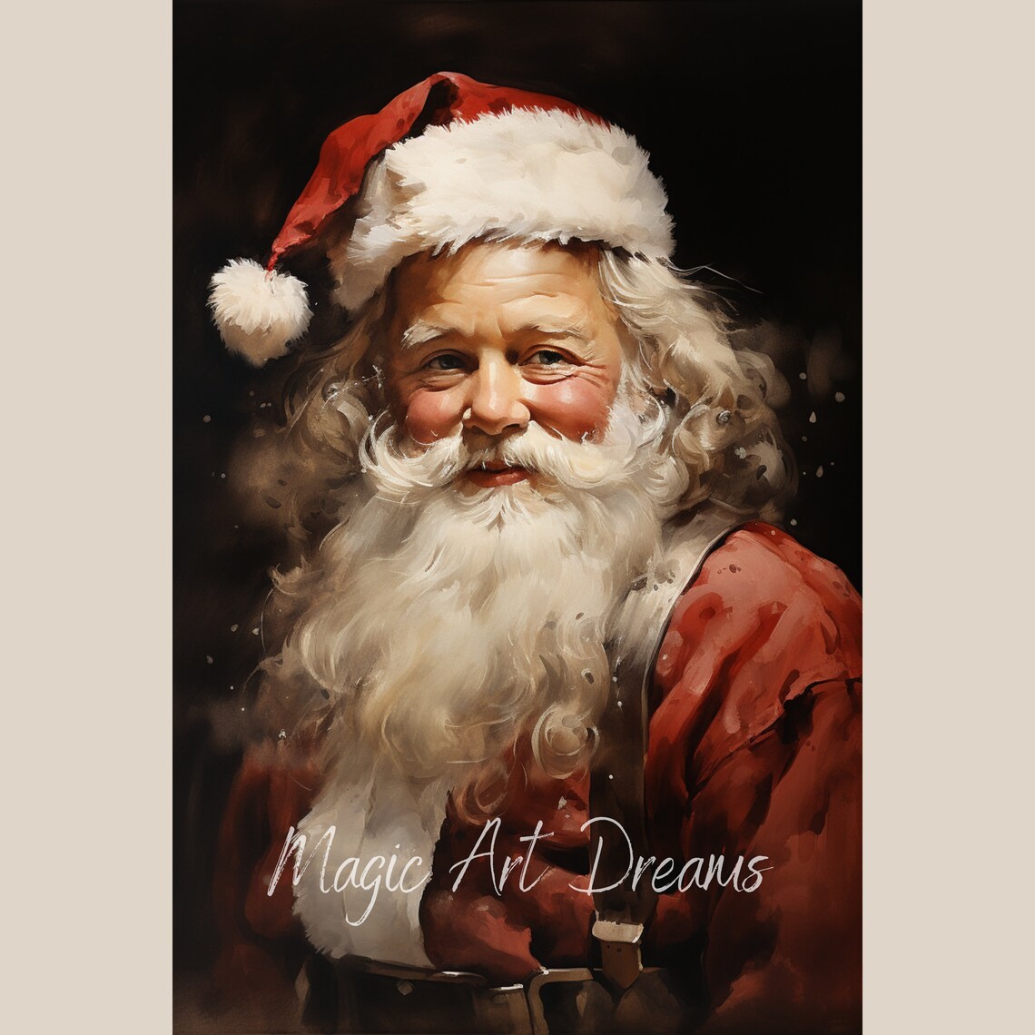 Watercolour Santa Claus Clipart, 14 JPG Format, Sublimation Design ...