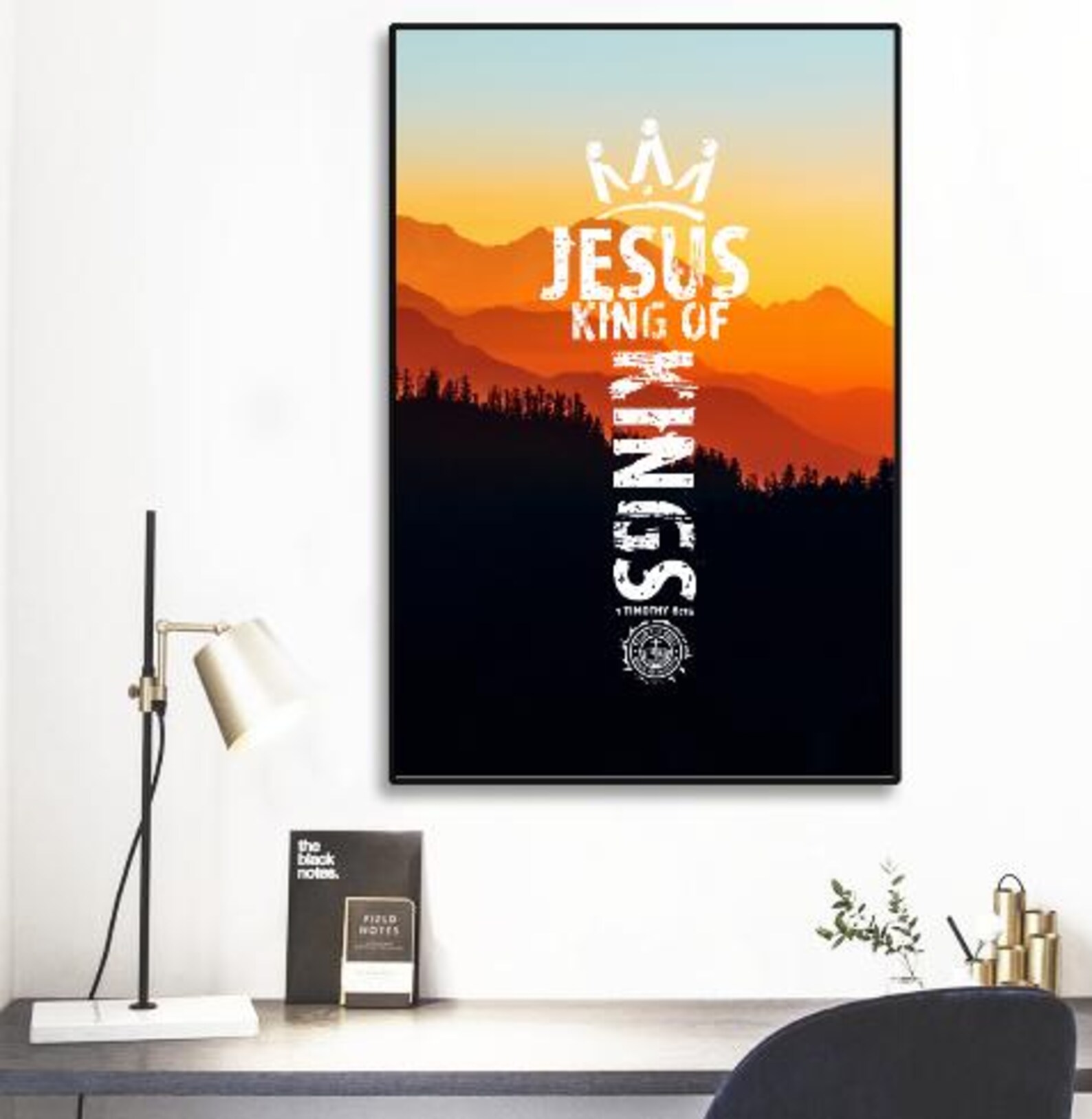 Printable | King of Kings Jesus PNG | Trendy Christian Design | Jesus ...