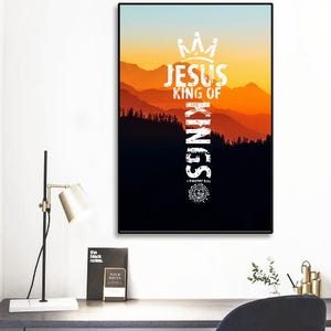 Printable | King of Kings Jesus PNG | Trendy Christian Design | Jesus ...