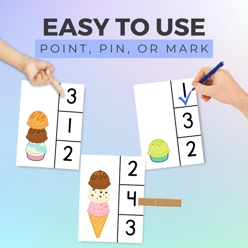 Counting Cards: Learn to Count the Sweet Way! - OLL001 - Etsy