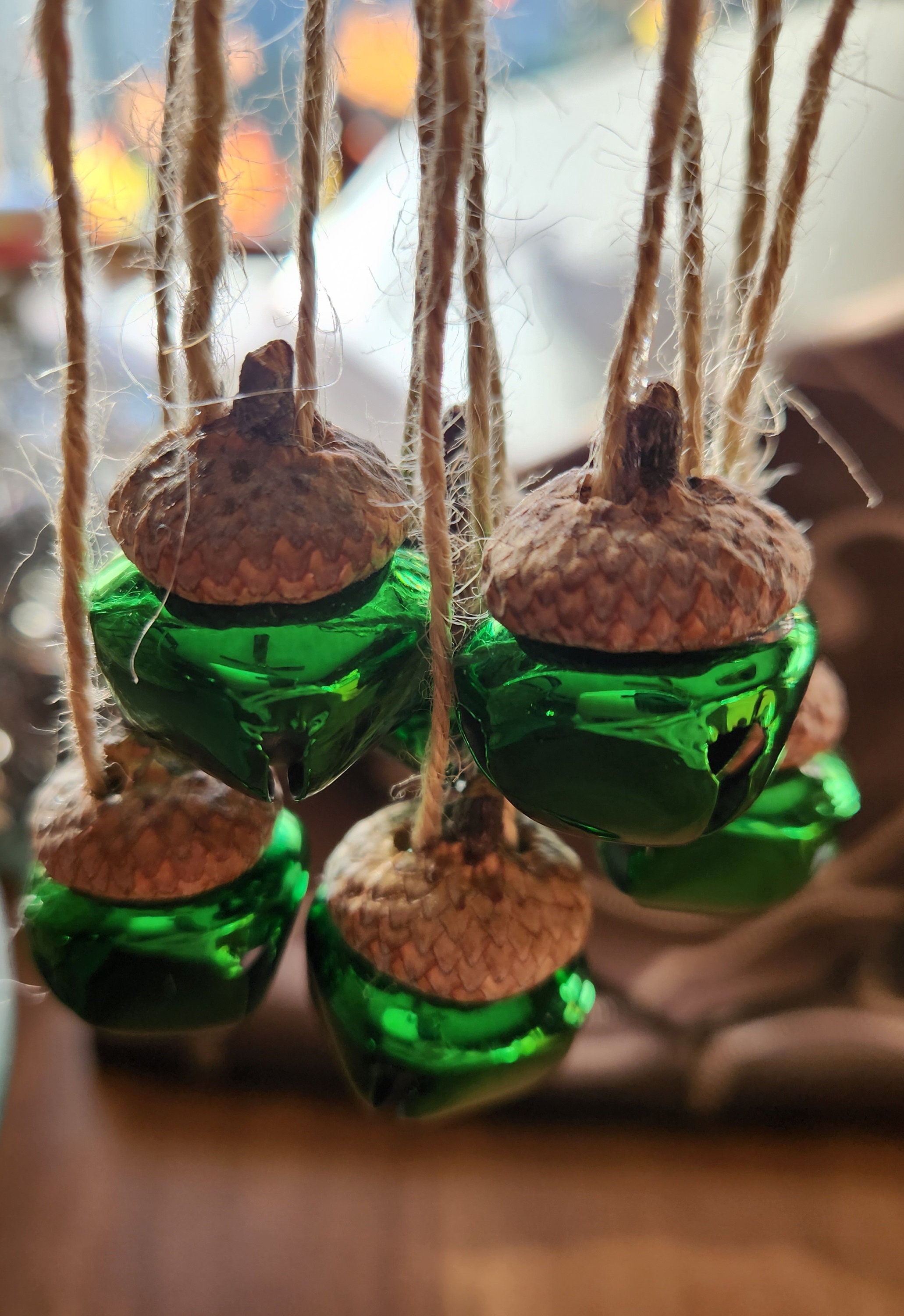 Christmas Acorn Bell Ornaments - Etsy