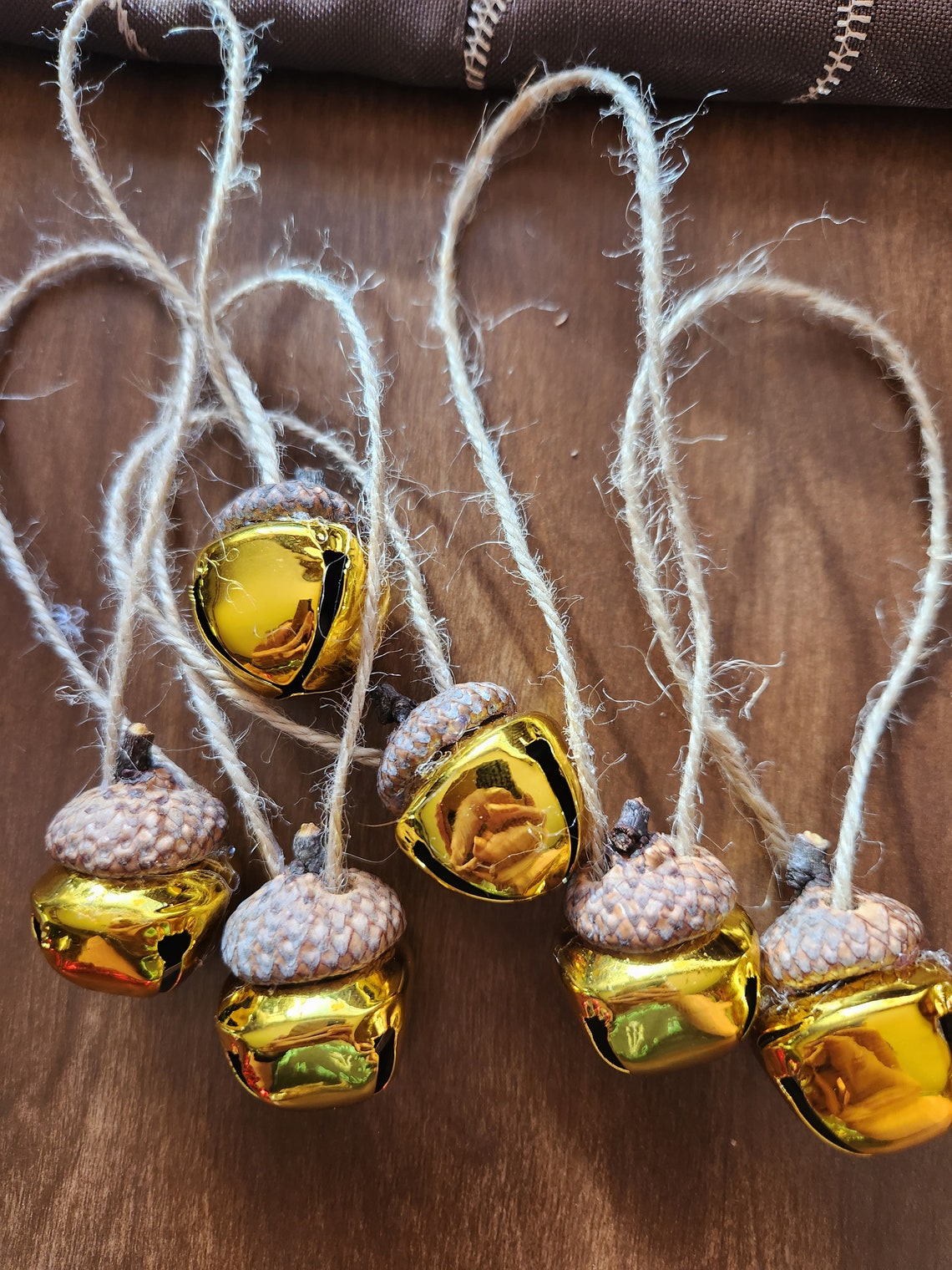 Christmas Acorn Bell Ornaments - Etsy