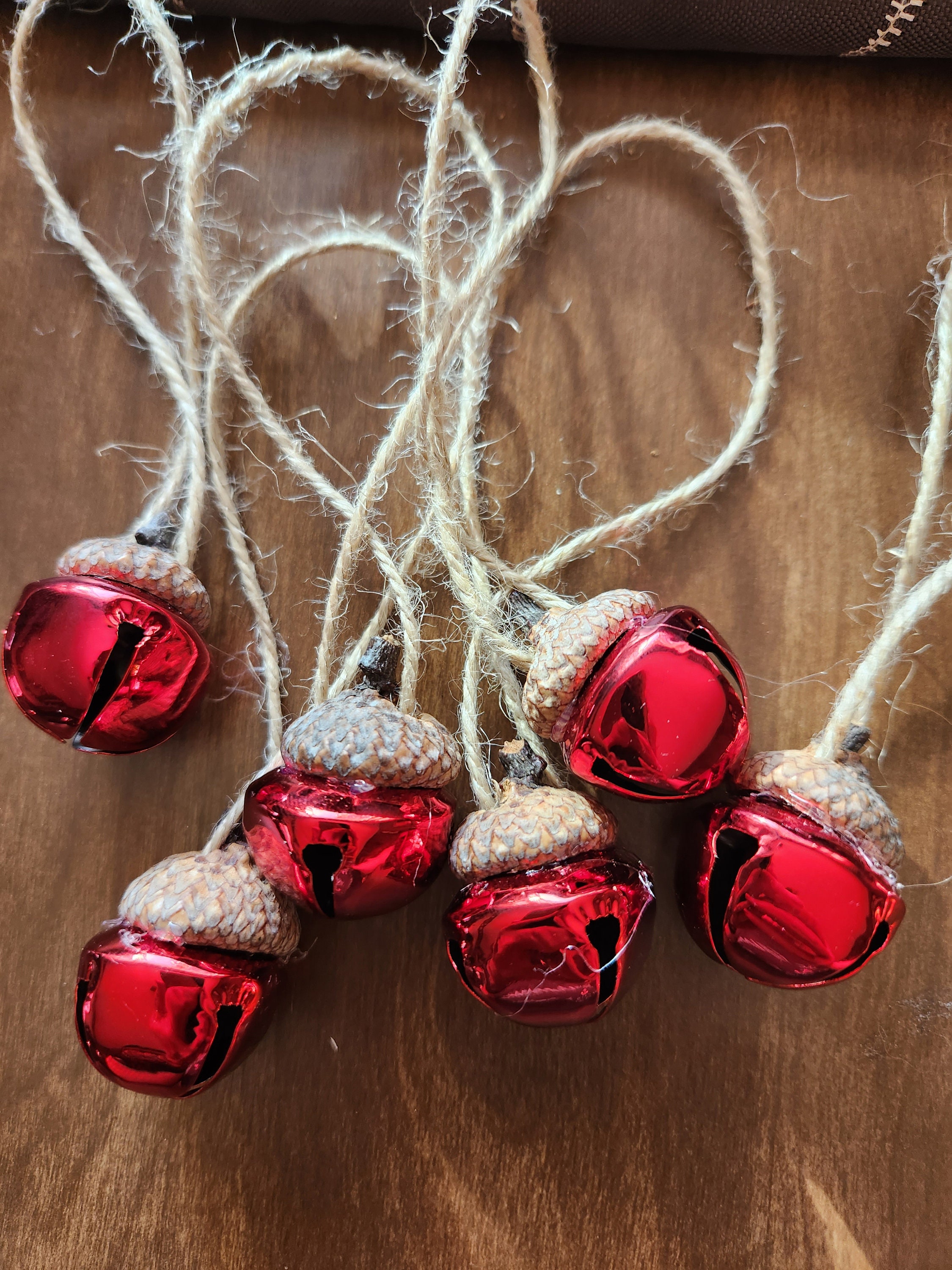 Christmas Acorn Bell Ornaments - Etsy
