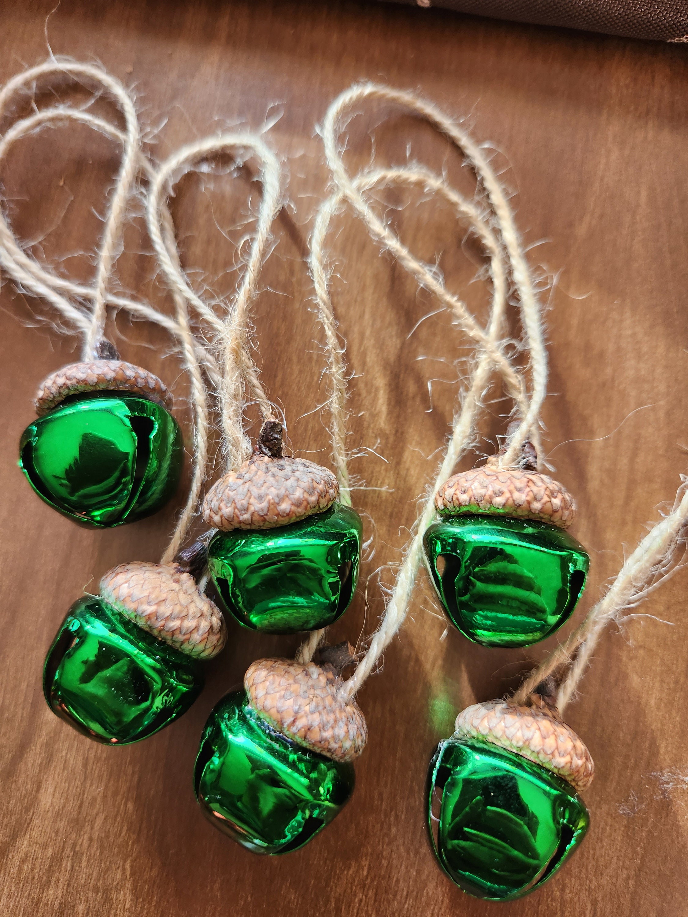 Christmas Acorn Bell Ornaments - Etsy