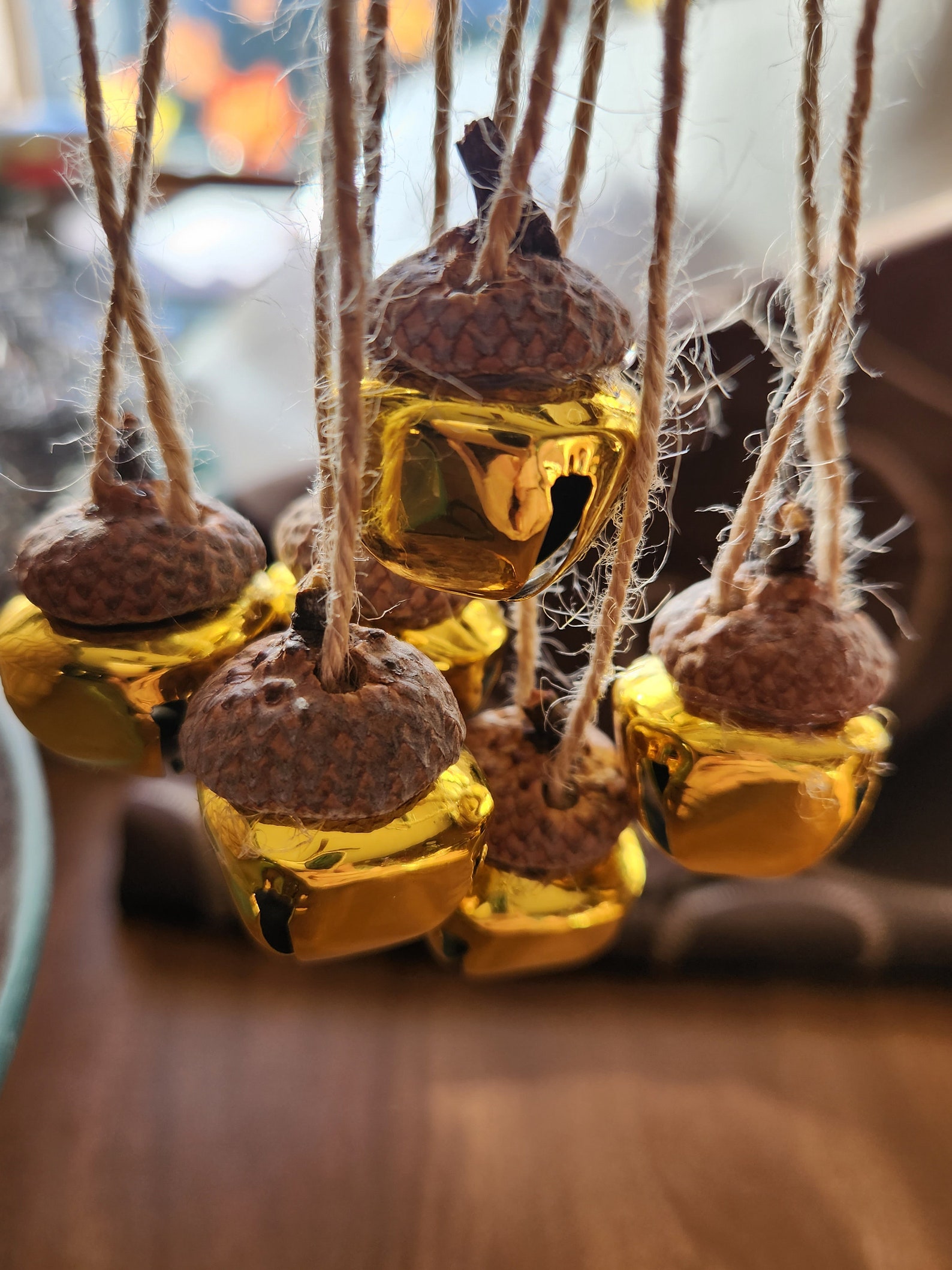 Christmas Acorn Bell Ornaments - Etsy