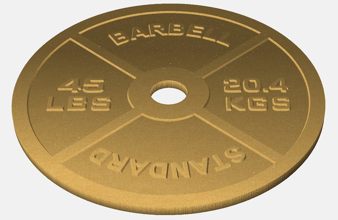 45 LBS Weight Lifting Plate - Svg - Dxf - Etsy