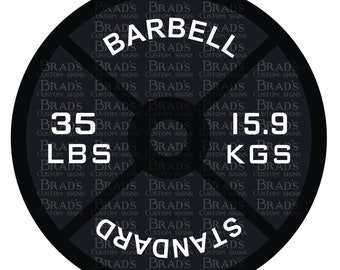 45 LBS Weight Lifting Plate Svg Dxf - Etsy