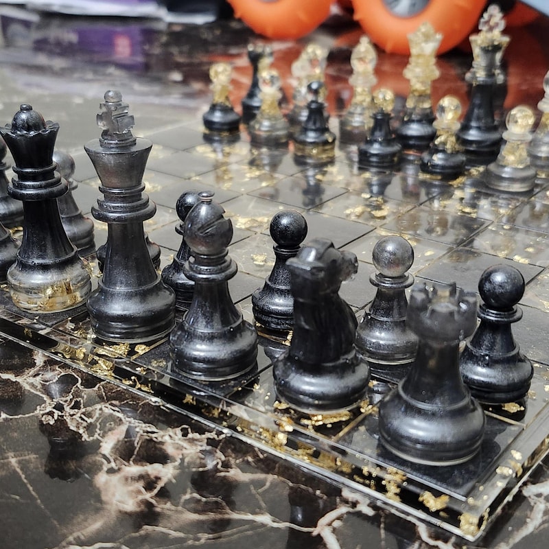 Epoxy Made Chess - Etsy
