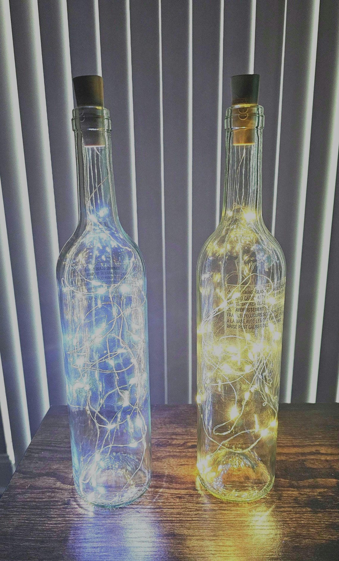 LED Wine Bottles - Etsy