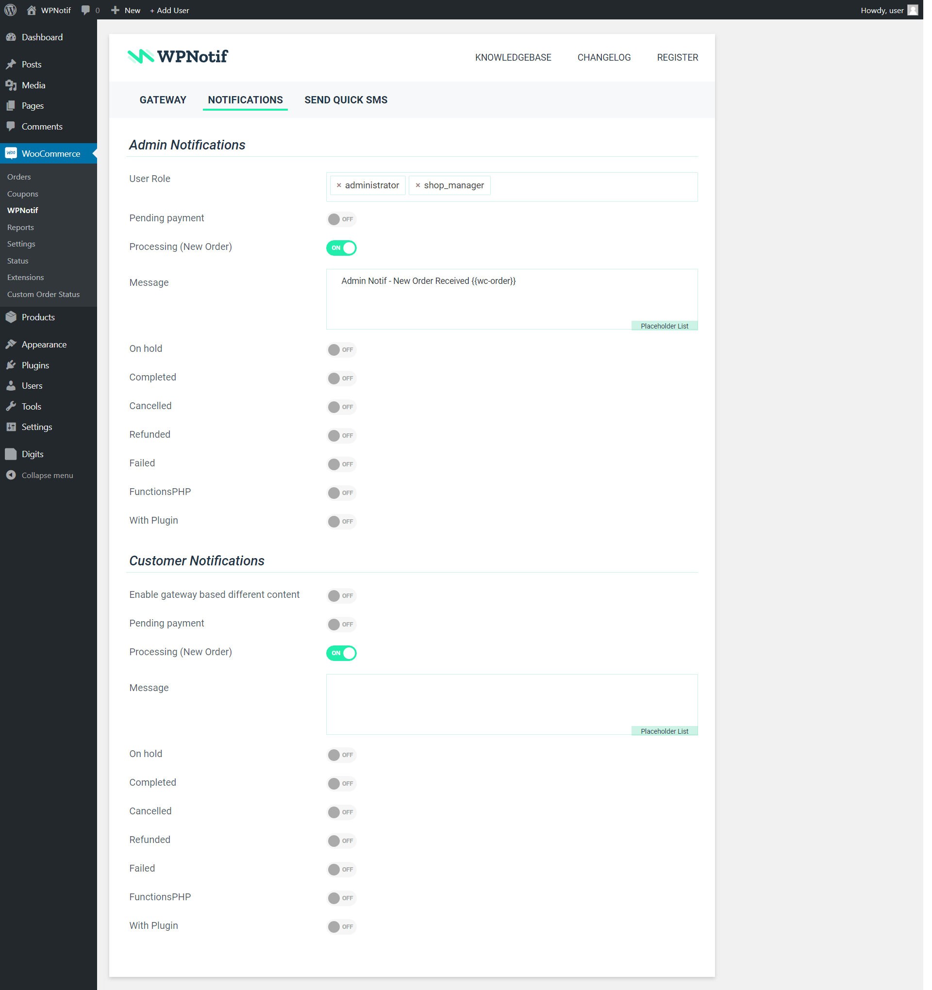 Wpnotif Wordpress SMS and Whatsapp Notifications Plugin - Etsy