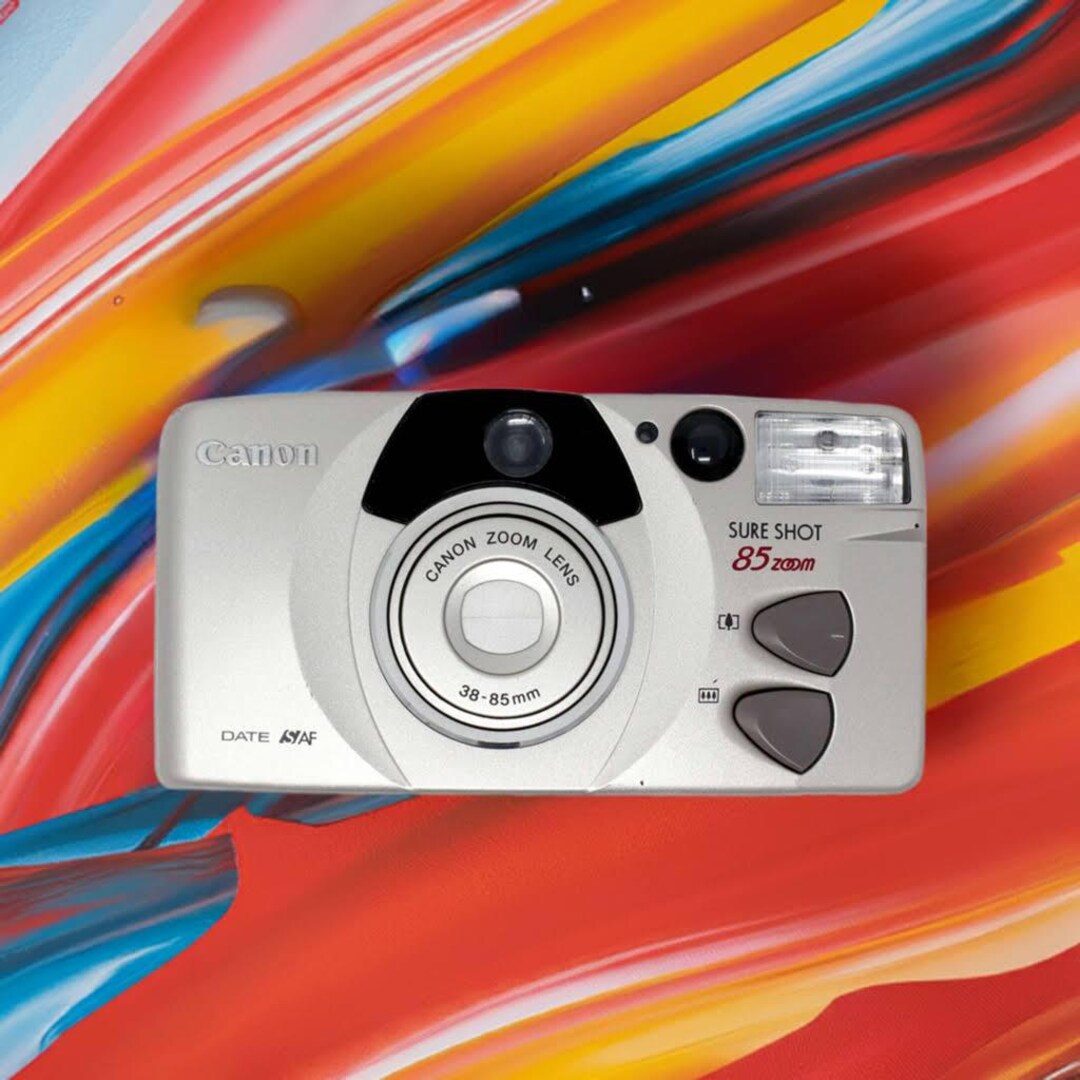 Vintage Film Camera 35mm Point and Shoot Canon Sure Shot 85 Zoom Analog ...
