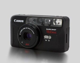 Vintage Canon Sure Shot Telemax 35mm Point and Shoot Film Camera Tested ...