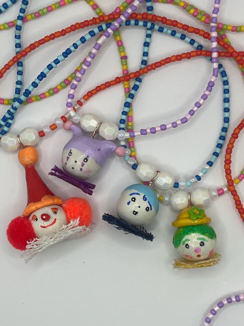 Clown Charm Necklace - Etsy