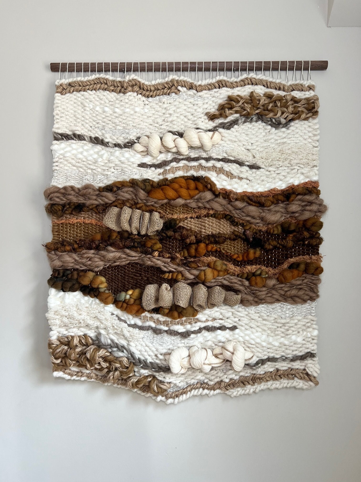 Woven Wall Art, Handmade Tapestry, Contemporary Weaving, Woven Wall ...