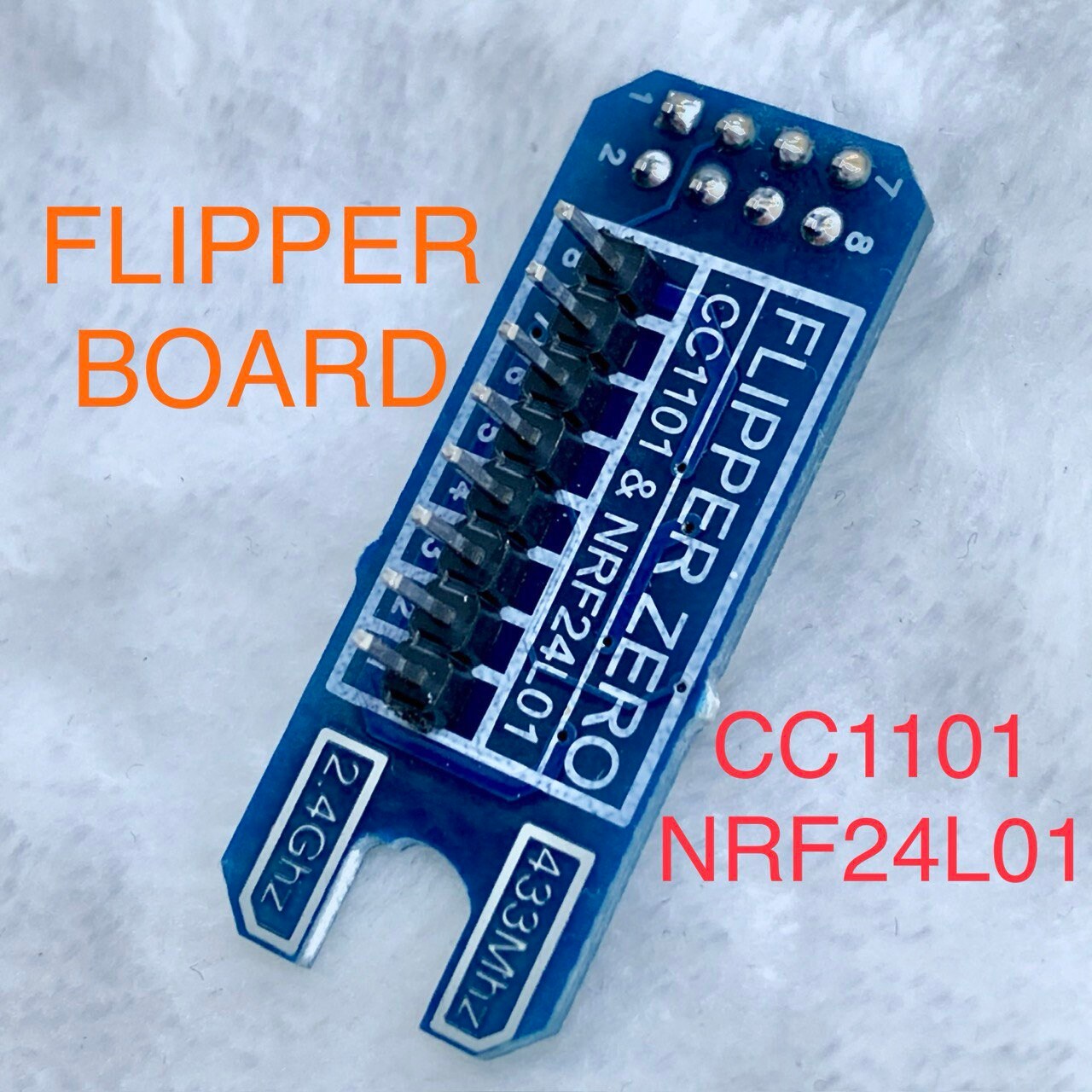 External Flipper Zero Antenna PCB Board Extender Long Range Module Support Modules CC1101 or ...