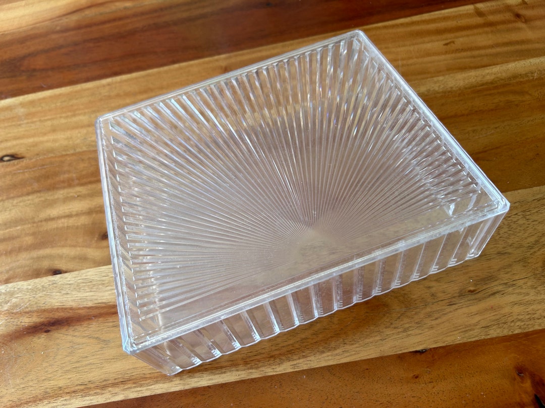 Vintage Art Deco Style Acrylic Bureau Box - Etsy