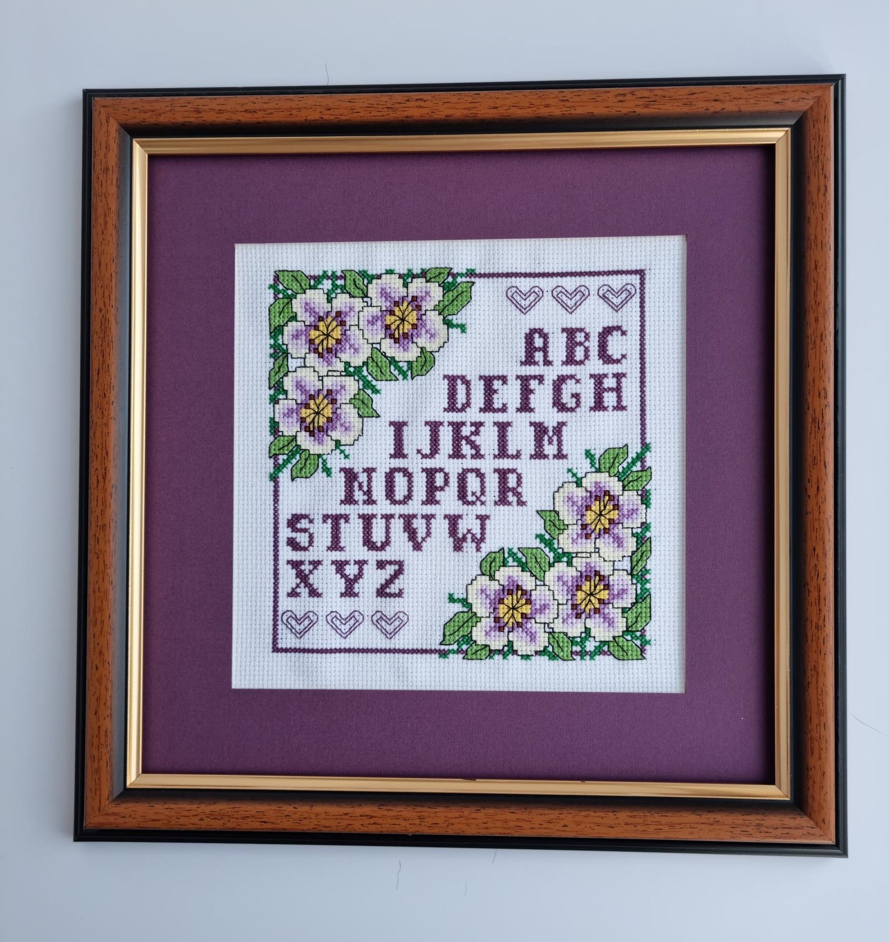 Alphabet Traditional Counted Cross Stitch Sampler Kit for Hobby and ...