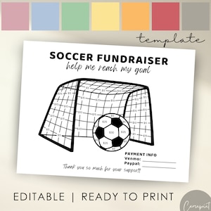 Soccer Fundraiser Flyer Fill My Soccer Ball Fundraiser Form Editable ...