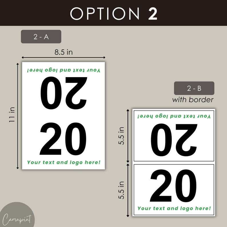 Custom Auction Bid Card Printable, Fundraising Numbers, Numbered Cards ...