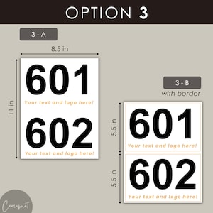 Custom Auction Bid Card Printable, Fundraising Numbers, Numbered Cards ...